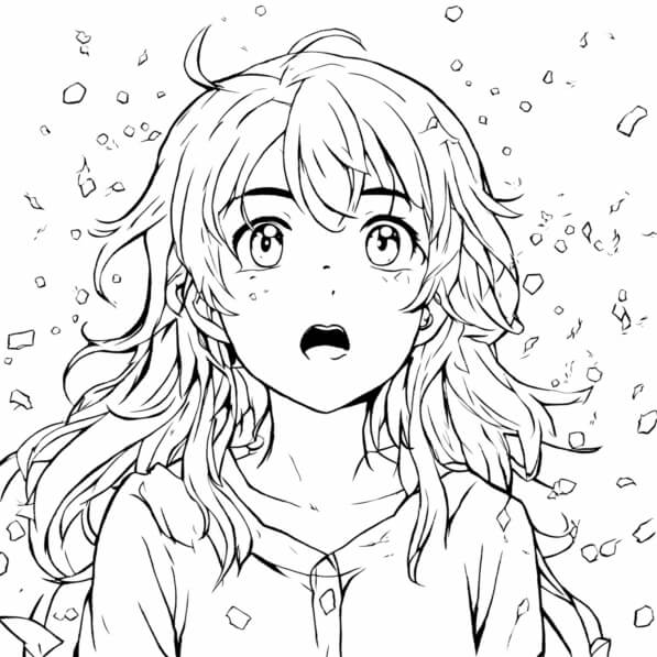 Download Anime Girl Coloring Page from 'Neon Genesis Evangelion ...