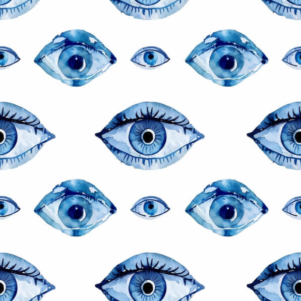 Download Seamless Blue Eyes Pattern Patterns Online - Creative Fabrica