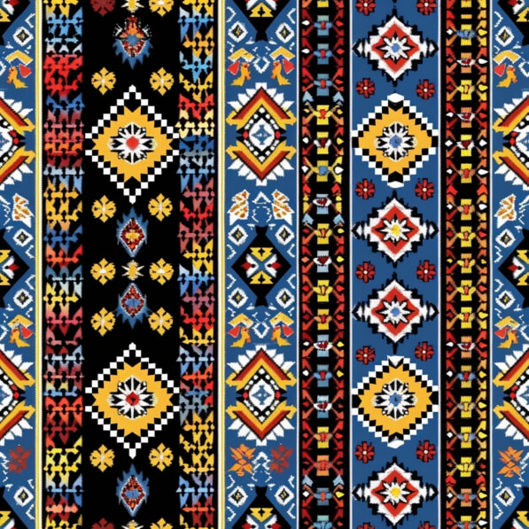 Download Seamless Ethnic Rug Pattern Patterns Online - Creative Fabrica