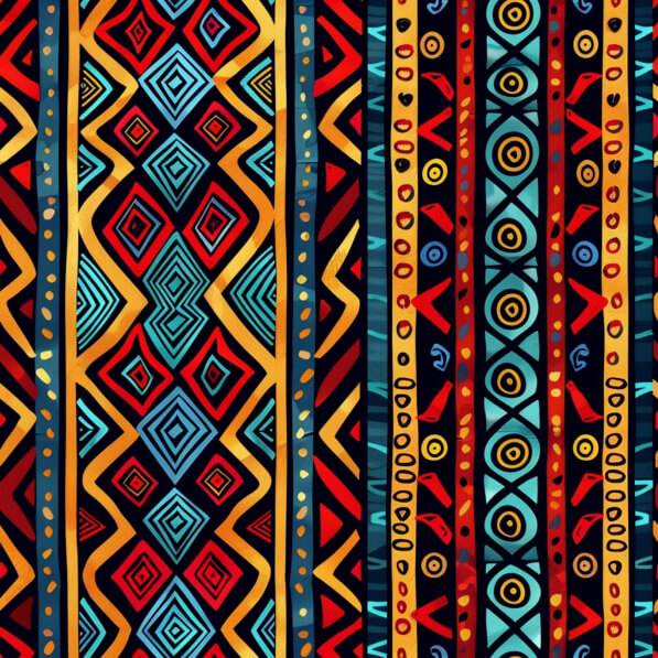 Download Colorful African Tribal Pattern Patterns Online - Creative Fabrica