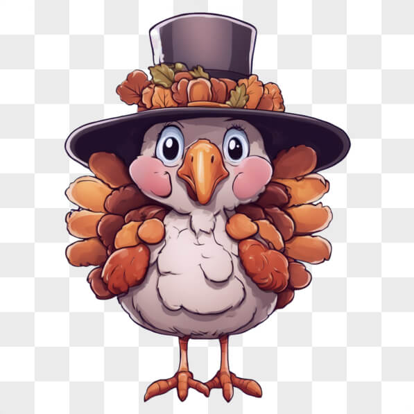 Download Cartoon Turkey with Elaborate Top Hat Cartoons Online ...
