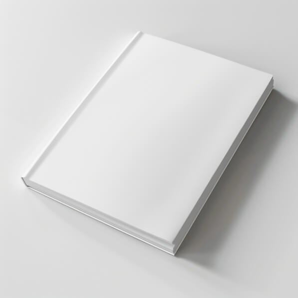 Descarga Libro Blanco Abierto sobre Superficie Blanca Mockups En Línea ...