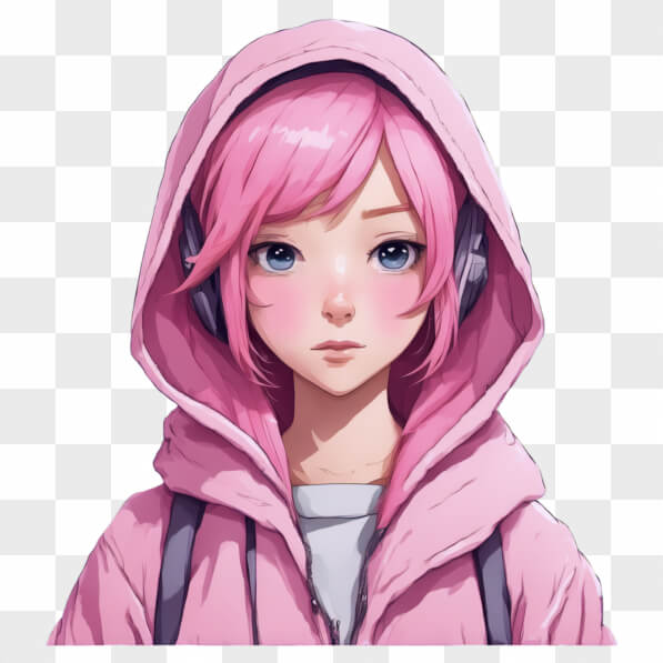 Descarga Chica de anime con cabello rosa y una sudadera rosa Cartoons ... Descarga Chica de anime con cabello rosa y una sudadera rosa Cartoons ...