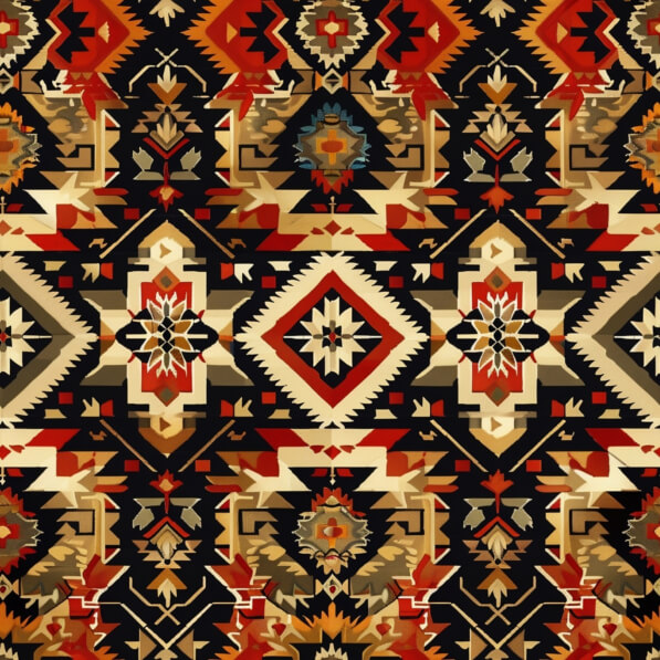 Download Colorful Southwestern-Inspired Rug with Geometric Patterns ...