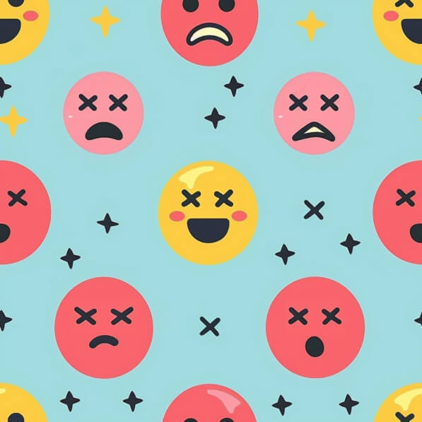 Download Seamless Emotions Pattern Patterns Online - Creative Fabrica