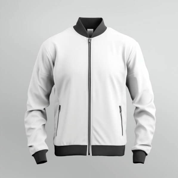 Download Stylish White Bomber Jacket Mock-up Mockups Online - Creative ...