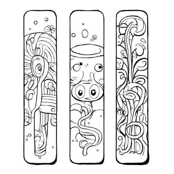 Download Ocean-themed Coloring Bookmarks Coloring pages Online ...