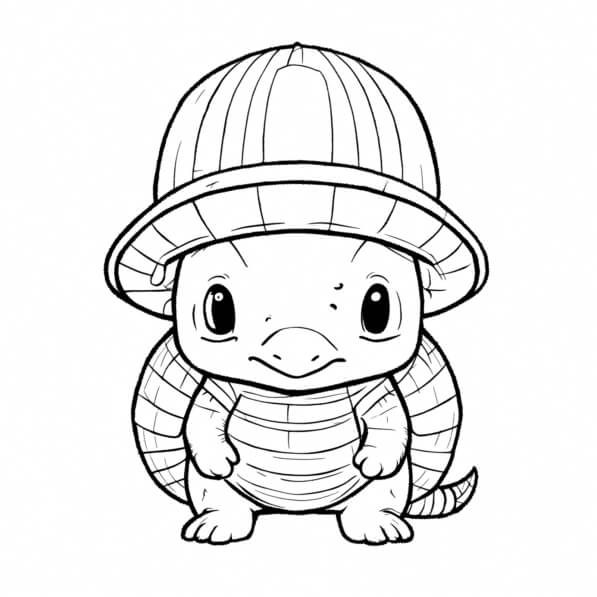 Download Educational Coloring Page: Baby Turtle in Hat Coloring pages ...