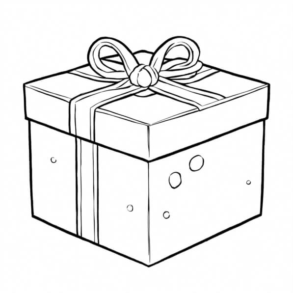 Download Gift Box Coloring Page Coloring pages Online - Creative Fabrica