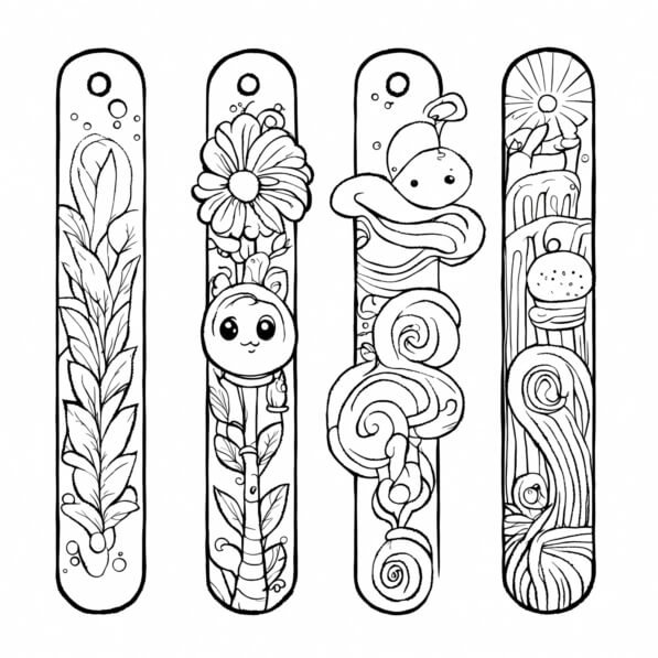 Download Colorful Wristbands for Kids Coloring pages Online - Creative ...