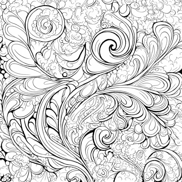 Download Intricate Swirls Coloring Page Coloring pages Online ...