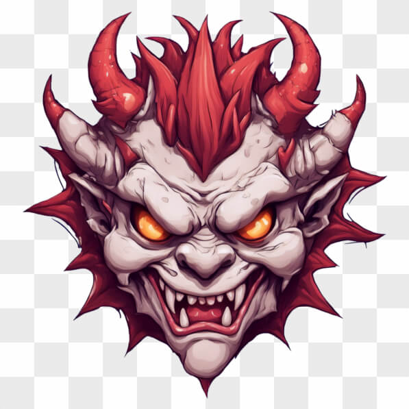 Download Demon Head Illustration Cartoons Online - Creative Fabrica