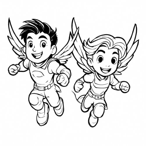 free manga printable coloring pages for kids