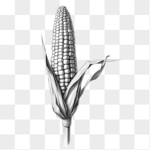 corn stalk sketch