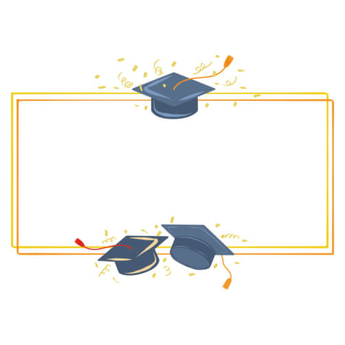 Download Graduation Frame with Hats and Diplomas Frames Online ...