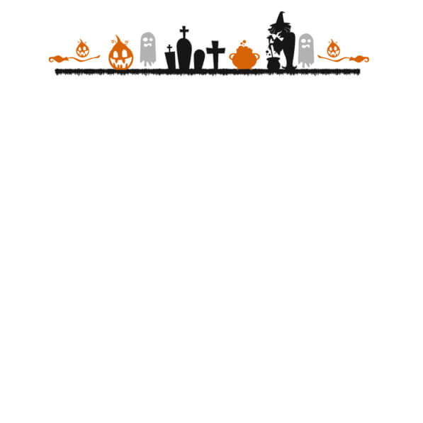 Download Halloween Border with Ghosts, Bats, and Pumpkins Borders ...