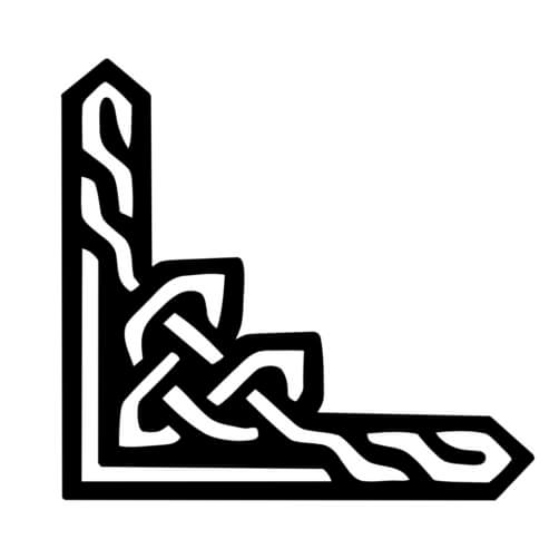 Celtic Knot Corner Svg