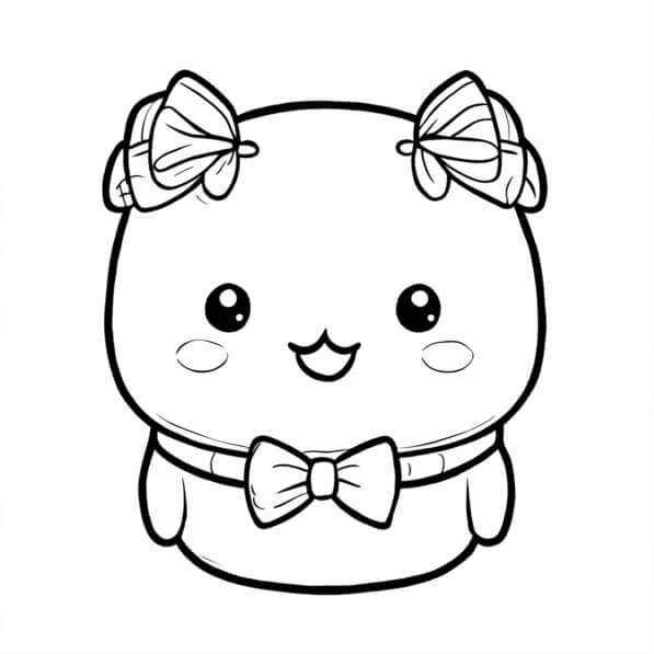 Download Cute Kawaii Cat Coloring Page Coloring pages Online - Creative ...