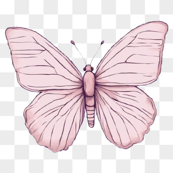 Télécharger Papillon rose sur du papier noir Dessins animés En Ligne ...