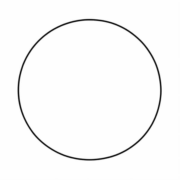 Descarga Círculo negro con fondo blanco Páginas para colorear En Línea ...