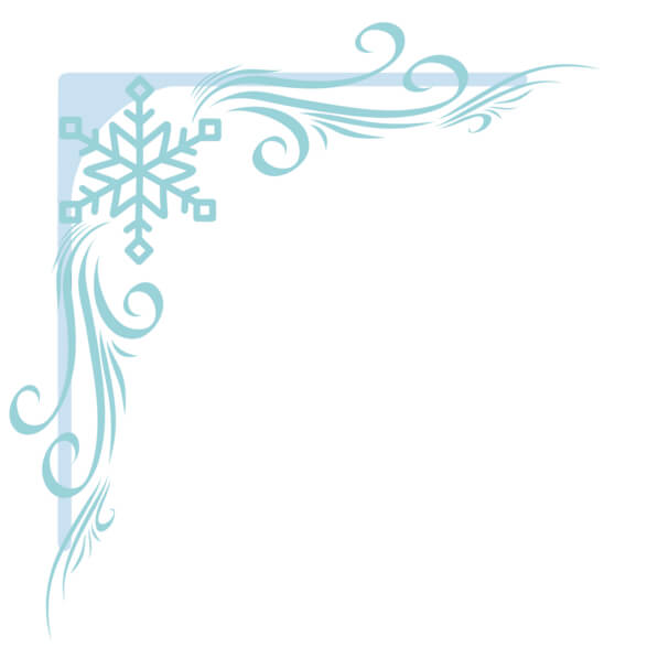 Download Snowflake-Shaped Frame with Swirls and Floral Designs Borders & Corners Online ...