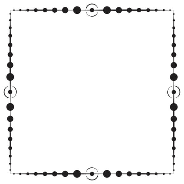 Download Black and White Square Frame with Dots Frames Online ...