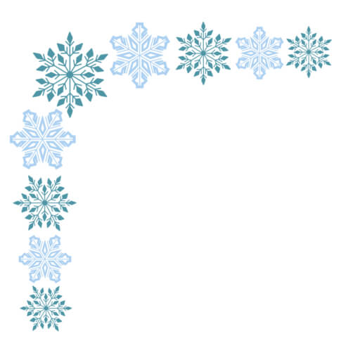 Download Snowflake Corner Decoration Borders & Corners Online ...
