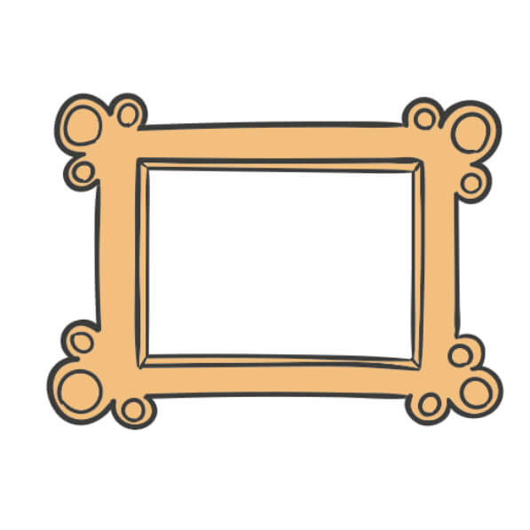 Download Cartoon-Style Picture Frame Frames Online - Creative Fabrica
