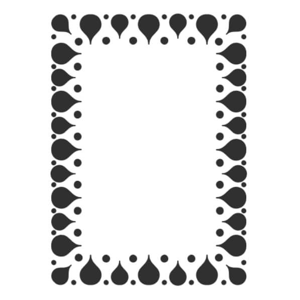 Download Black and White Frame with Dots Frames Online - Creative Fabrica