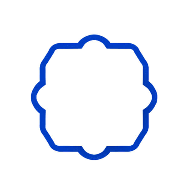 Descarga Icono cuadrado azul y blanco Marcos En Línea - Creative Fabrica