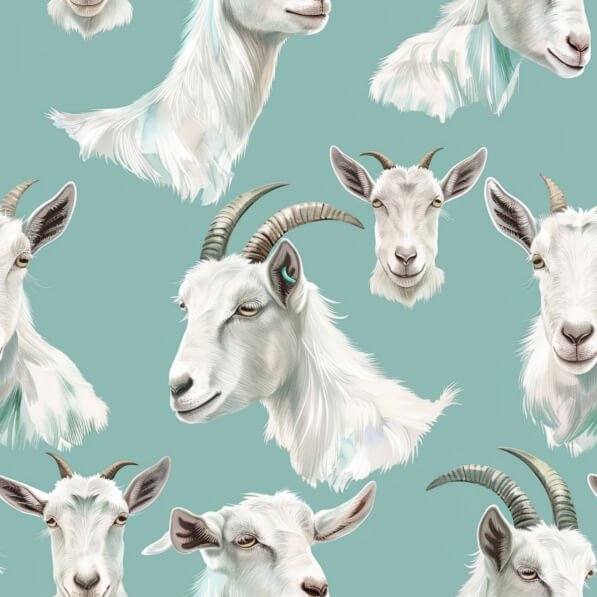 Download White Goat Heads Seamless Pattern Patterns Online - Creative ...