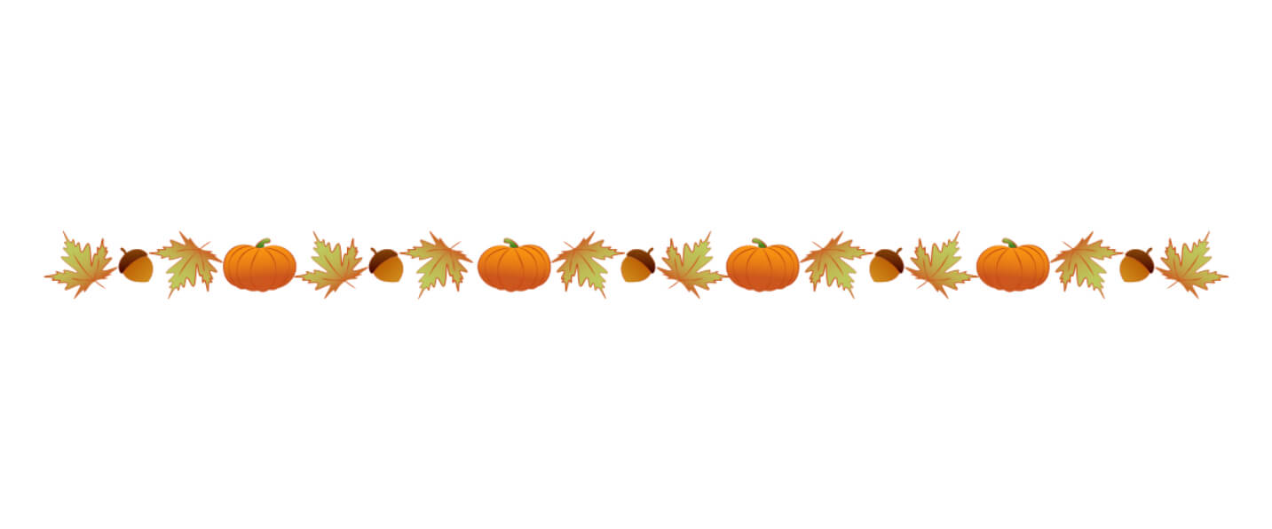 Download Fall-Themed Decorations with Pumpkins and Leaves Borders ...
