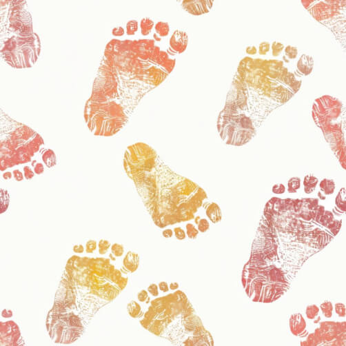 Download Colorful Baby Footprints Seamless Pattern Patterns Online ...