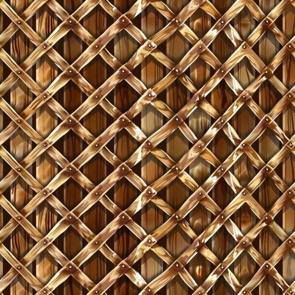 Download Close-Up Woven Rattan Pattern in Brown and Gold Patterns ...