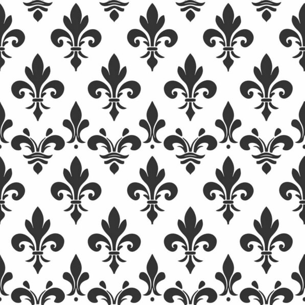 Download Seamless Black and White Fleur-de-Lis Pattern Patterns Online ...