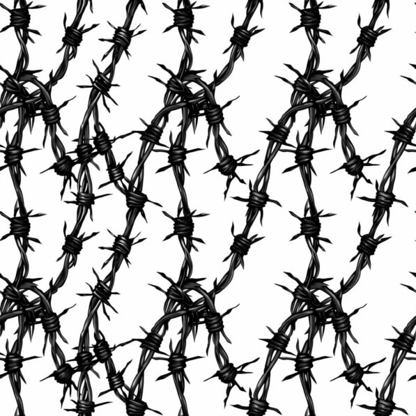 Download Seamless Black and White Barbed Wire Pattern Patterns Online ...