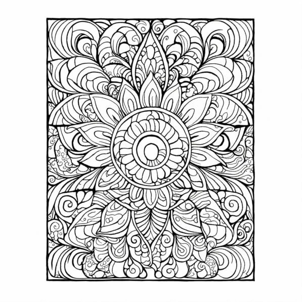 Download Black and White Customizable Coloring Page Coloring pages ...