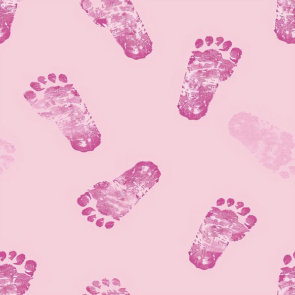 Download Pink Footprint Pattern for Baby Shower Invitations Patterns ...