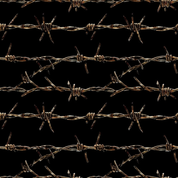 Download Barbed Wire Seamless Pattern on Black Background Patterns ...