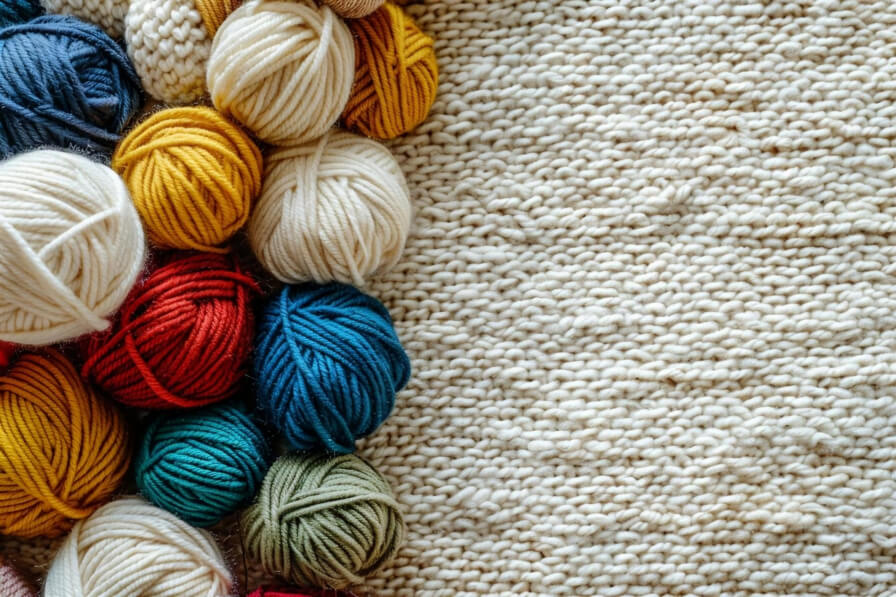 Download Colorful Balls of Yarn on White Background Backgrounds Online ...