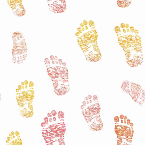 Download Colorful Baby Footprints Seamless Pattern Patterns Online ...