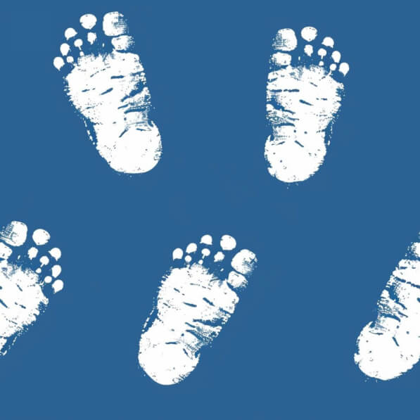 Download Unique White Footprints on Blue Background Patterns Online ...