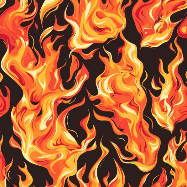 Download Seamless Fire Flames Pattern on Black Background Patterns ...