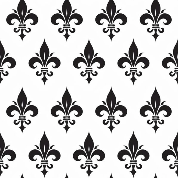 Download Black and White Fleur-de-lis Pattern Patterns Online ...