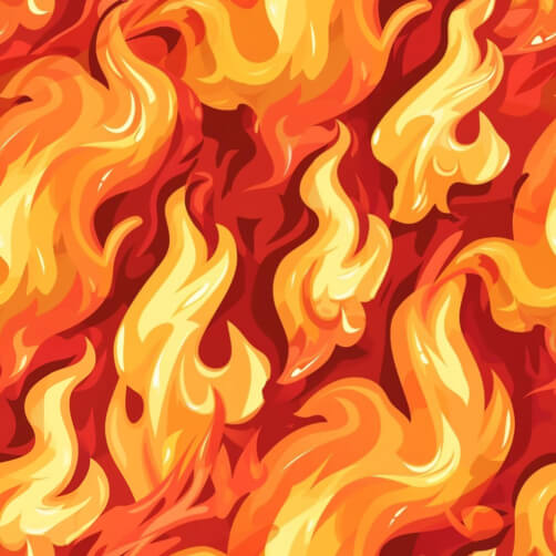 Download Seamless Fire Flames Pattern on Black Background Patterns ...