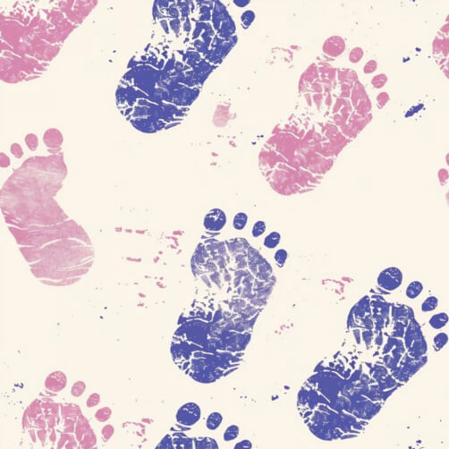 Download Colorful Baby Footprints Seamless Pattern Patterns Online ...