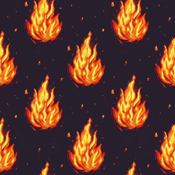 Download Seamless Fire Flame Pattern on Black Background Patterns ...