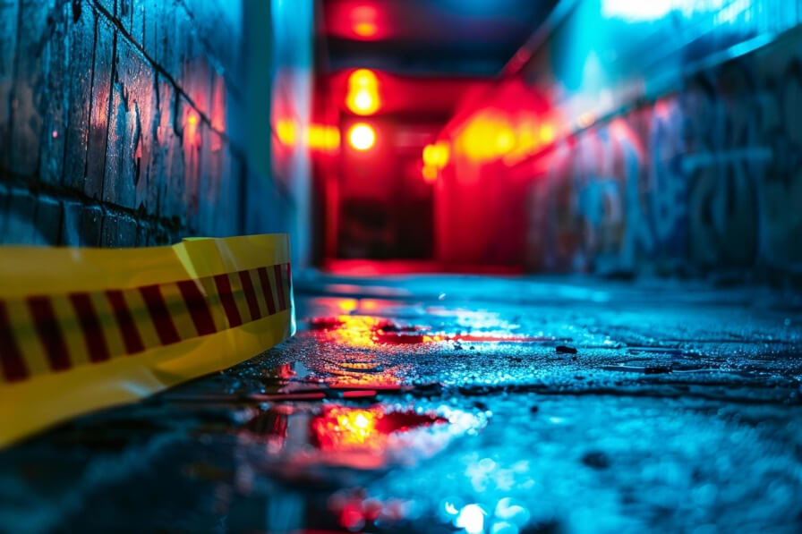Download Yellow Caution Tape in Alleyway Backgrounds Online - Creative ...