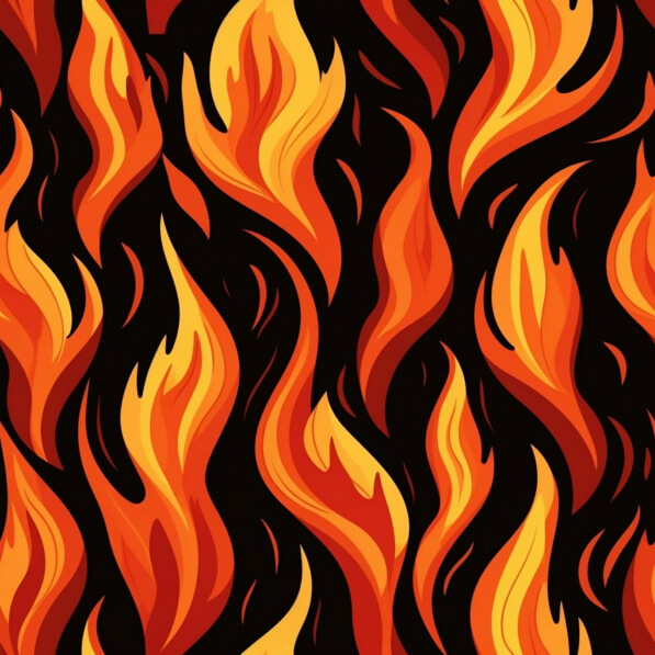 Download Orange and Yellow Fire Flames Seamless Pattern Patterns Online ...