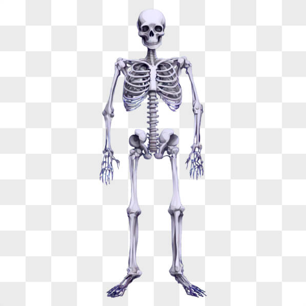 Download Skeleton Anatomy Illustration with Blue Lights Cartoons Online ...